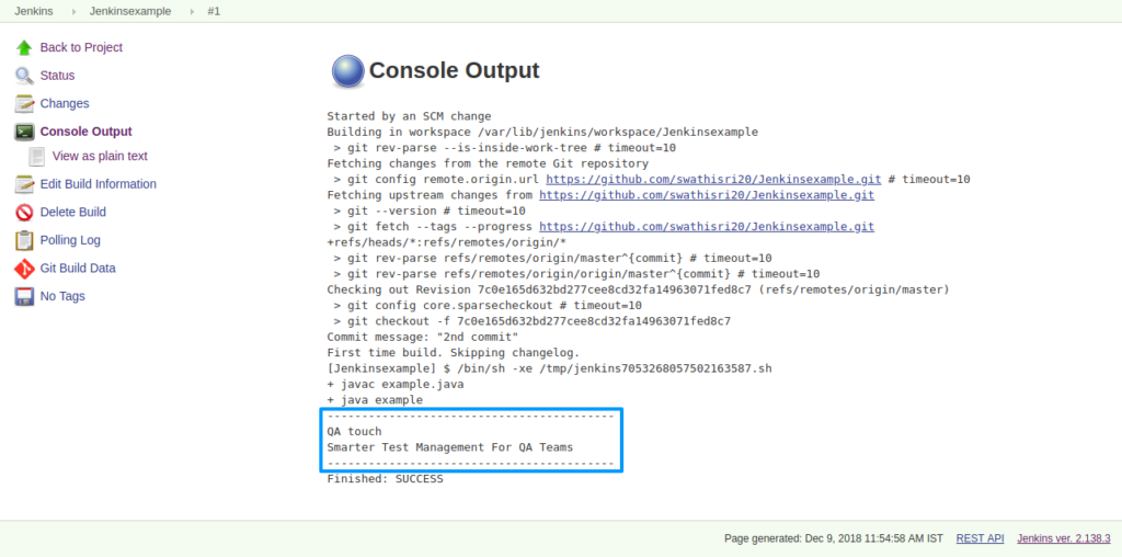Continuous Integration with Jenkins And GitHub - QA touch