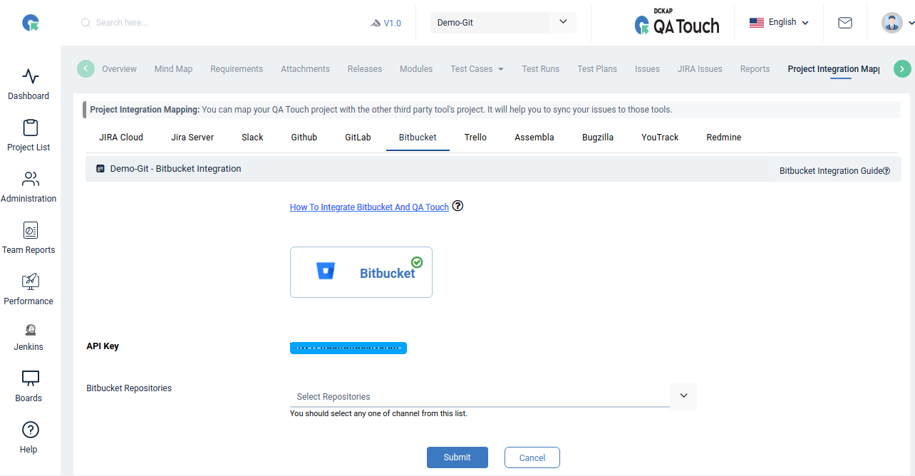How To Integrate Bitbucket with QA touch? - QATouch