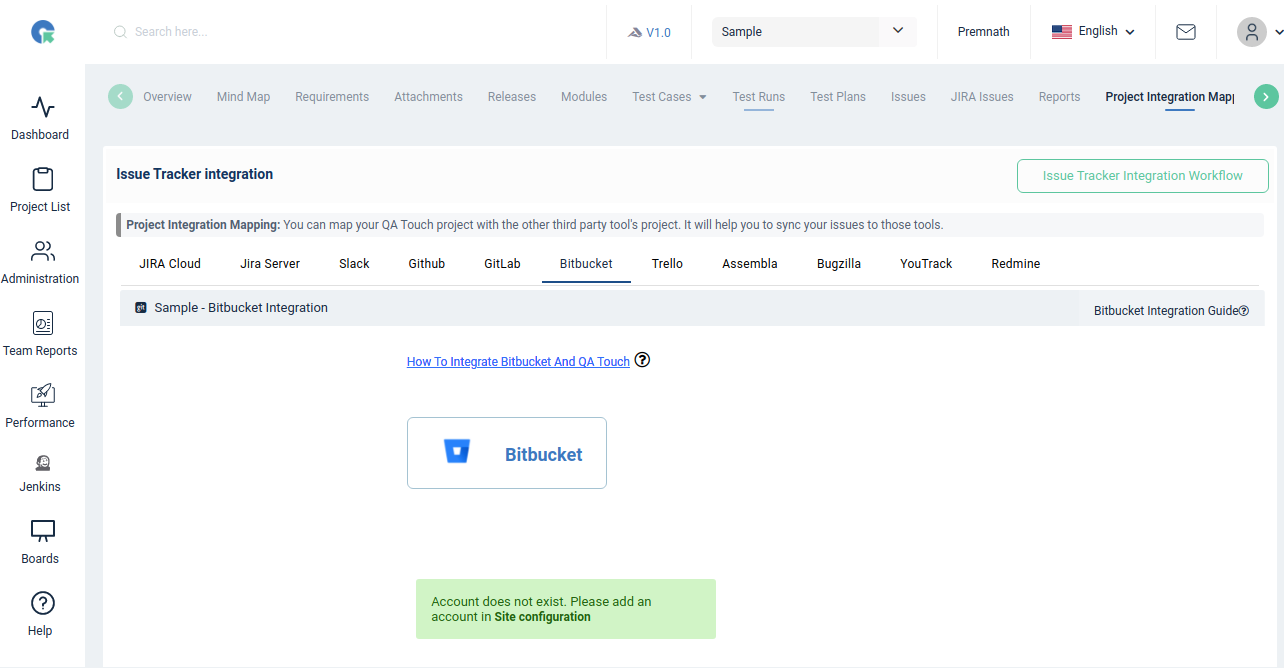 How To Integrate Bitbucket with QA touch? - QATouch
