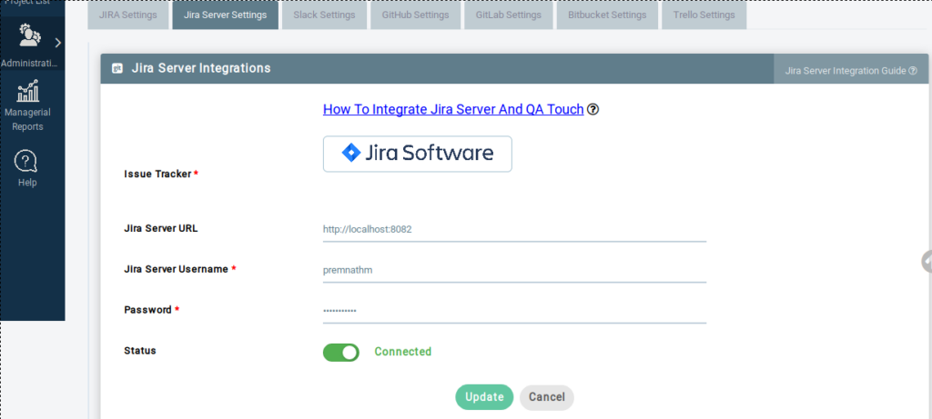 How To Integrate Jira Server With Qa Touch Qa Touch 8950