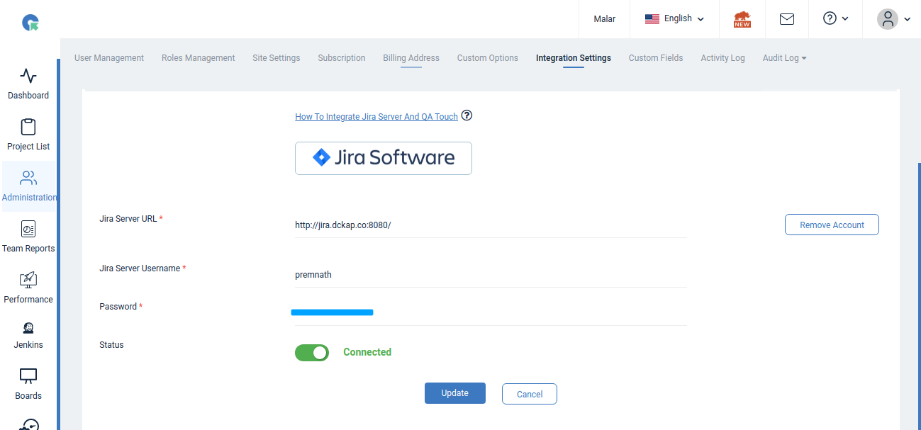 How To Integrate Jira Server With Qa Touch Qatouch