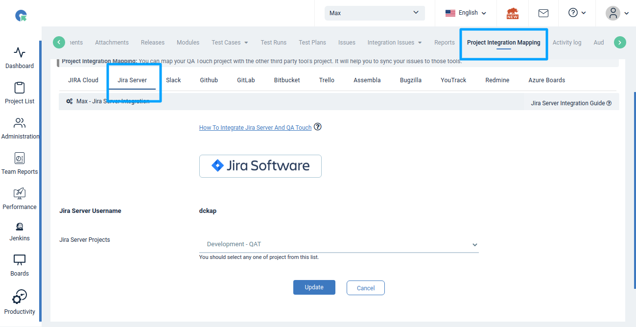 How To Integrate Jira Server With Qa Touch Qatouch