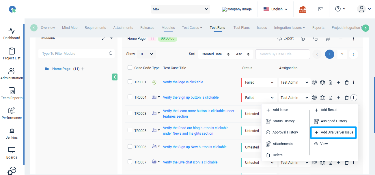 How To Integrate Jira Server With Qa Touch Qatouch